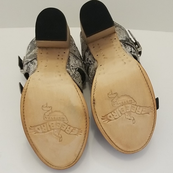 Freebird by Steven | Shoes | New Freebird Caitlyn Black White Snake Size 8 | Poshmark